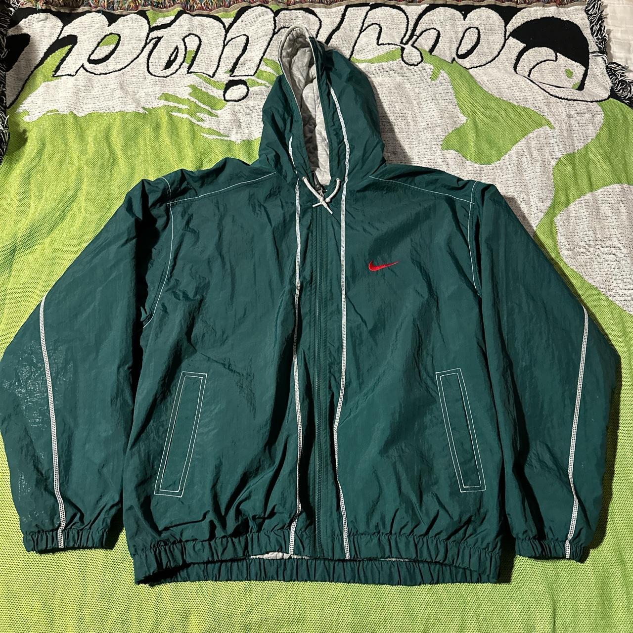 Vintage Nike zip up windbreaker jacket SIZE... - Depop