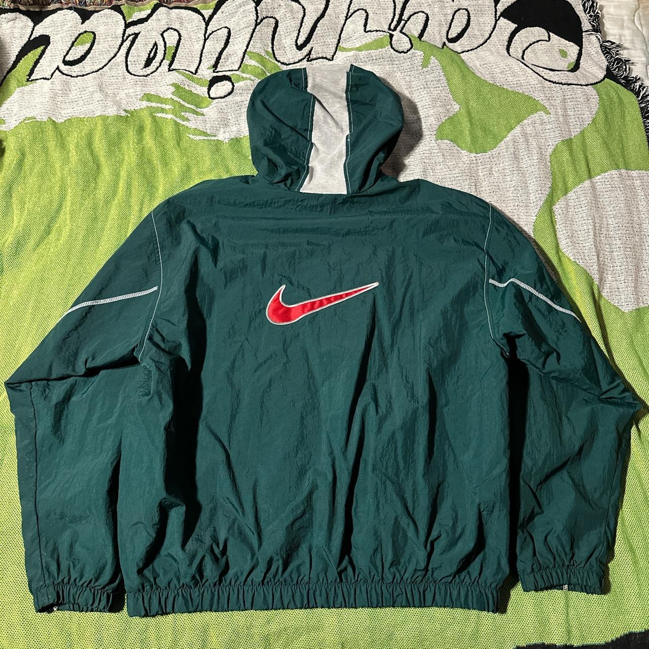 Vintage Nike zip up windbreaker jacket SIZE... - Depop