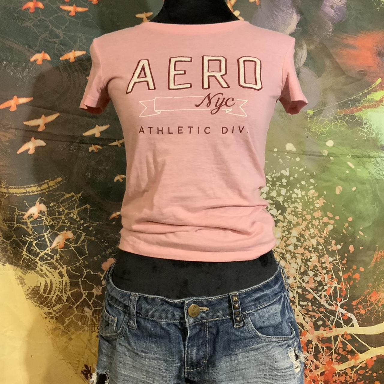 light pink Aeropostale y2k crew classic t shirt 🌸 -... - Depop