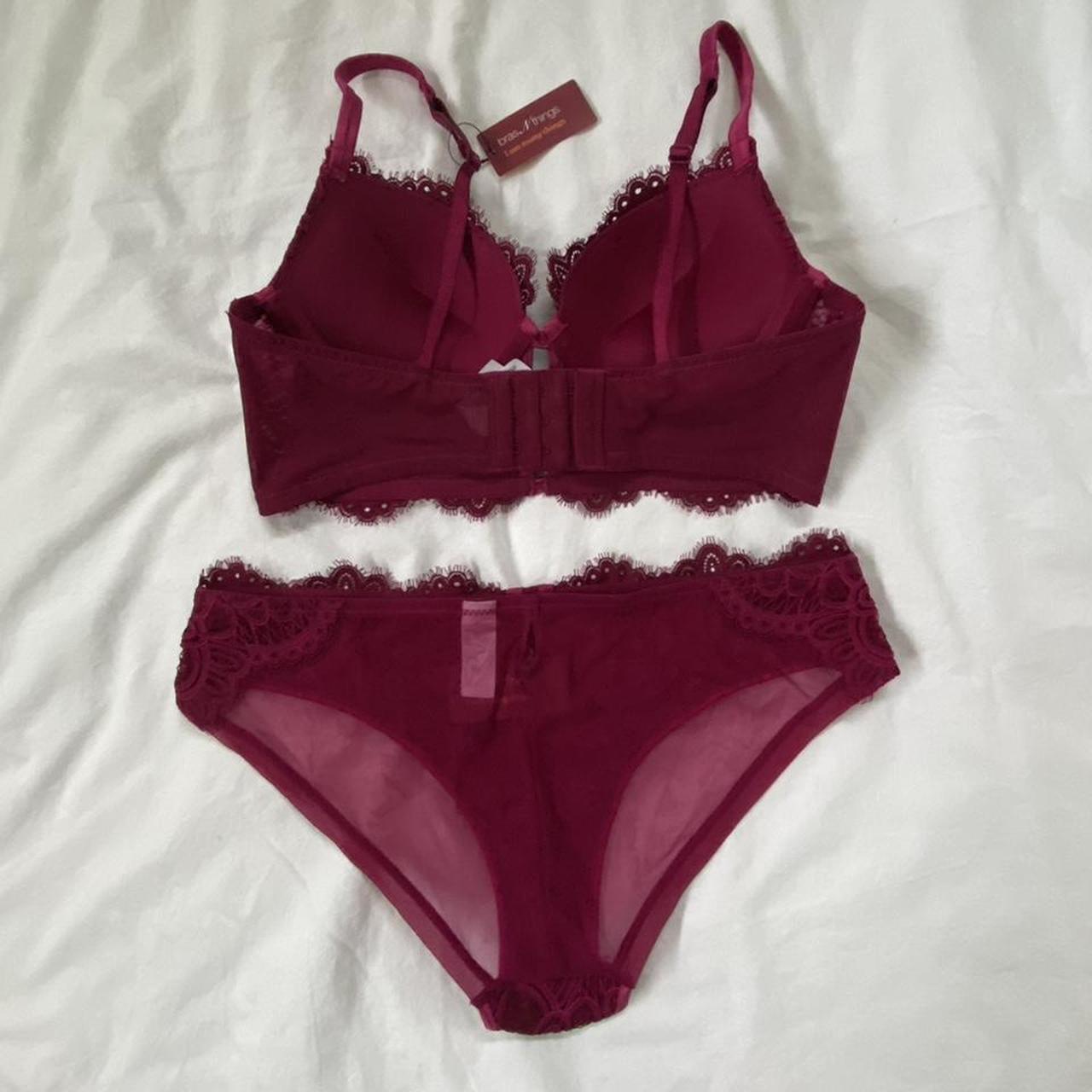 Magenta pink Bras n Things lingerie set! Bra: size... | Depop