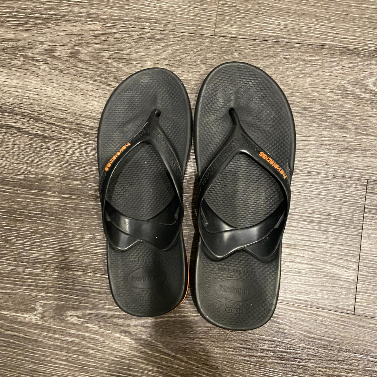 HAVAIANAS Men's Power Black Flip Flop Sandals - Size... - Depop