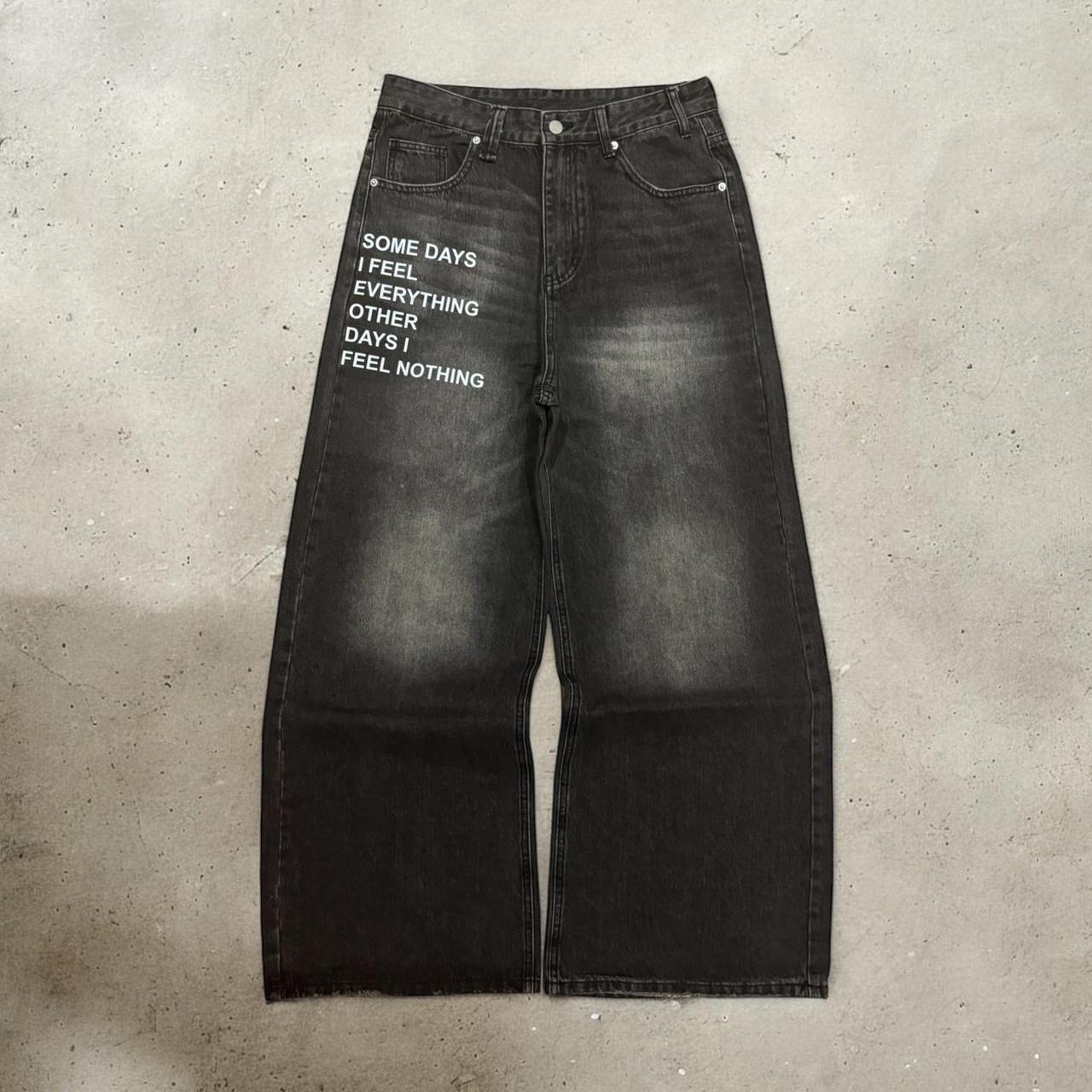 Baggy Poem Jeans by T-Total -heavyweight... | Depop
