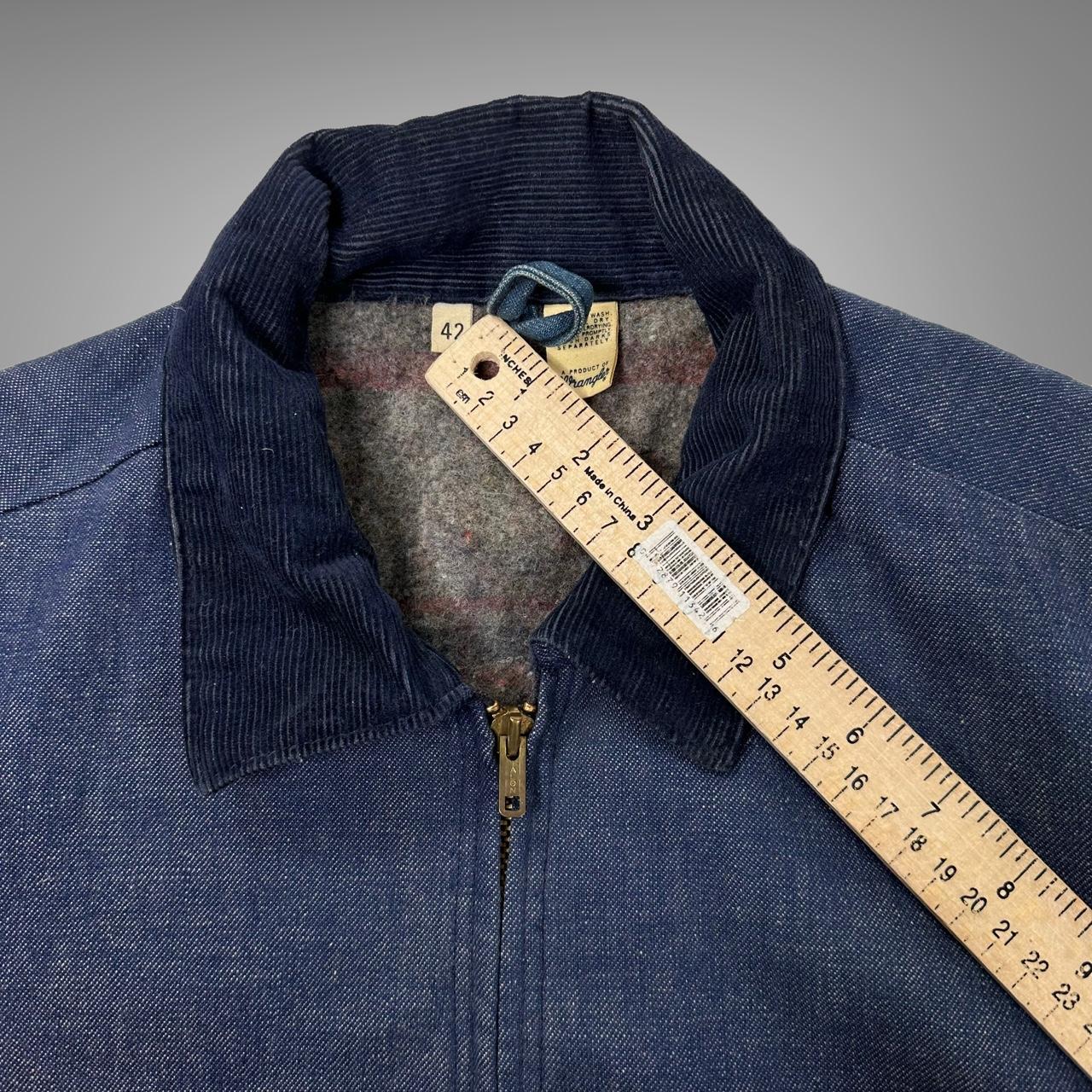 Vintage 1970s wrangler denim Detroit jacket size 42... - Depop