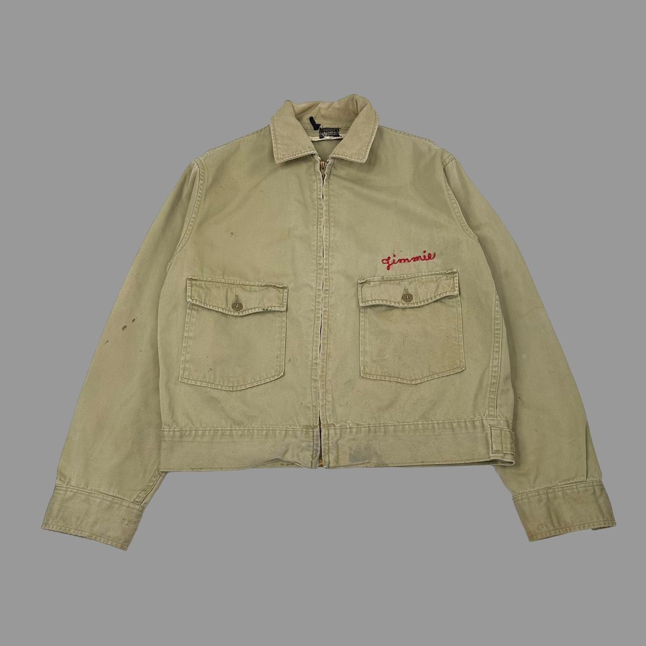 Vintage 1950s chain stitch lee chetopa jacket size... - Depop