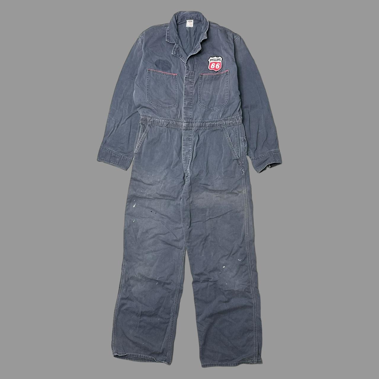Vintage 1950s lee union all coveralls made in the... - Depop