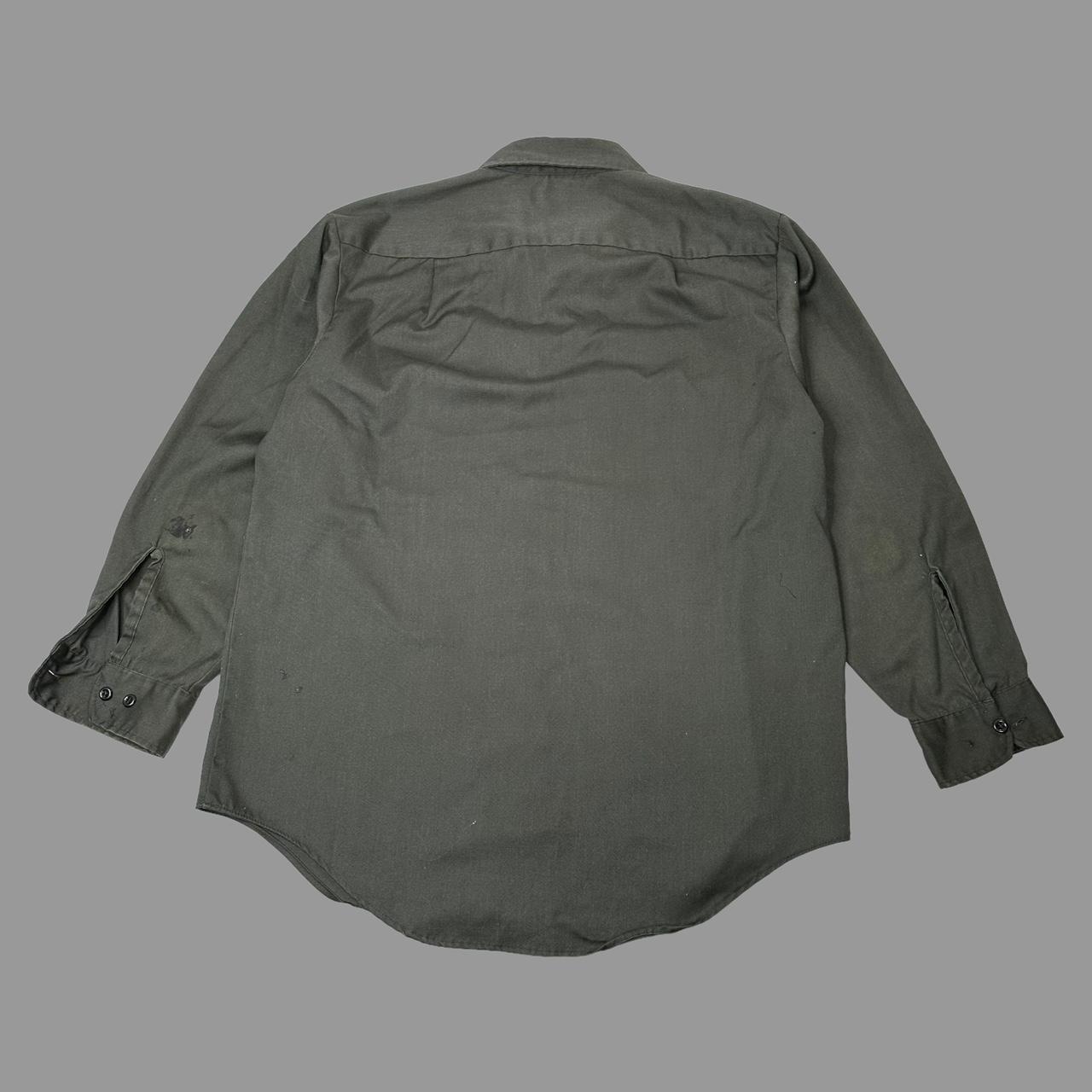 Vintage 1960s blank button up shirt size fits a... - Depop