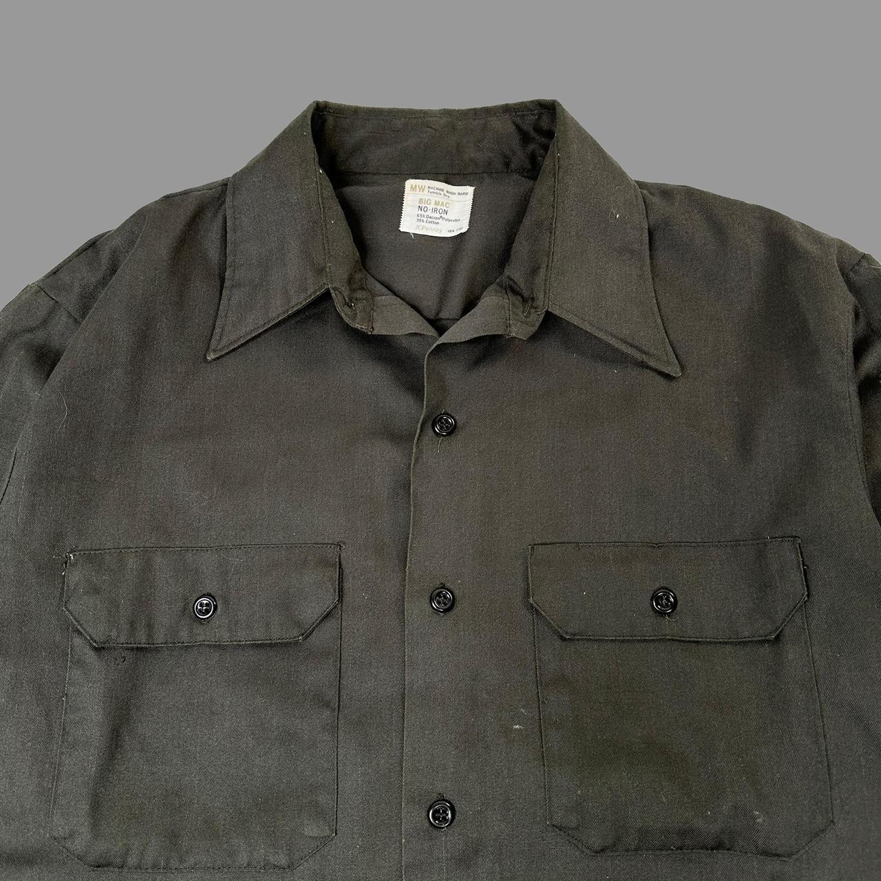 Vintage 1960s blank button up shirt size fits a... - Depop