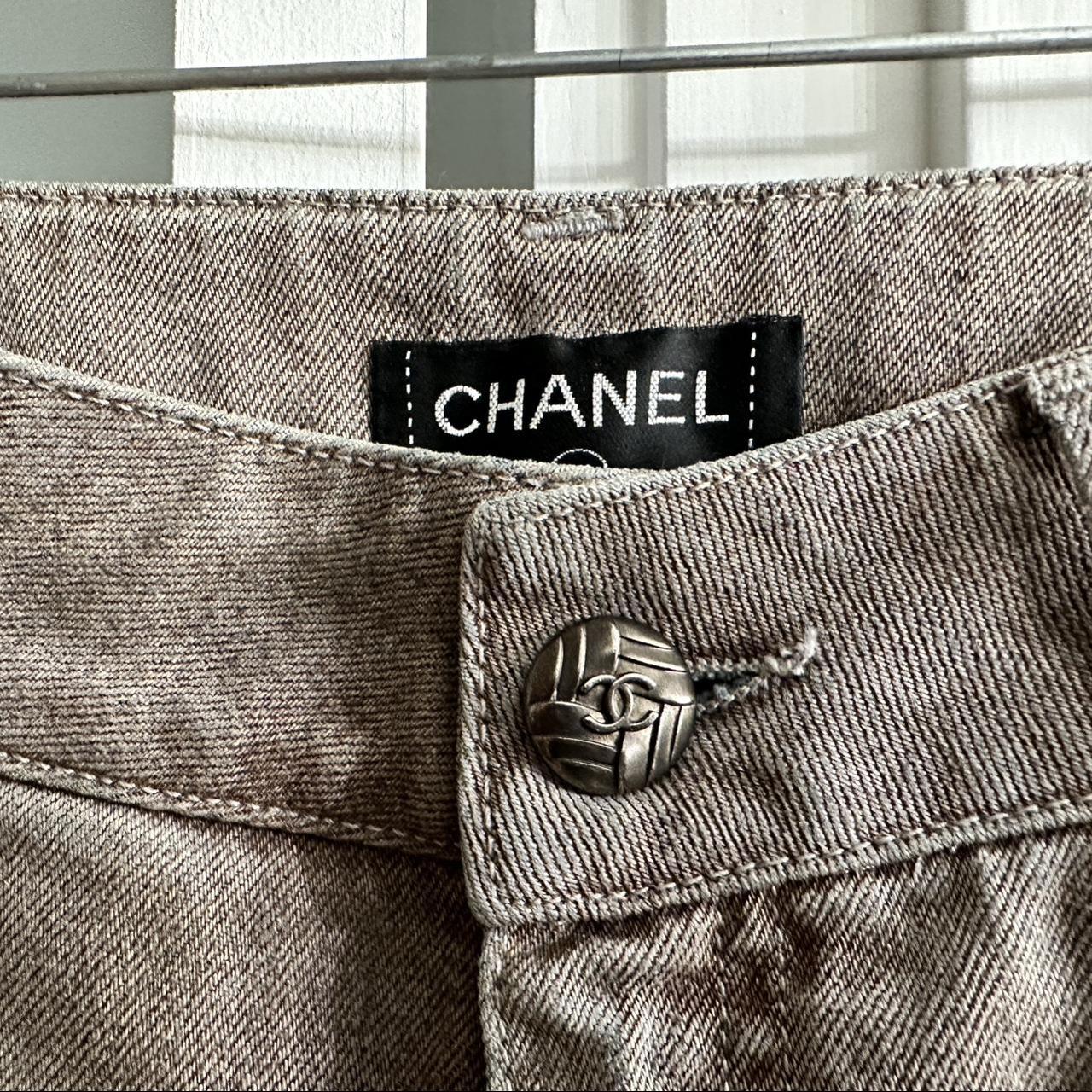 Two Toned CHANEL denim jeans Never worn- perfect... - Depop