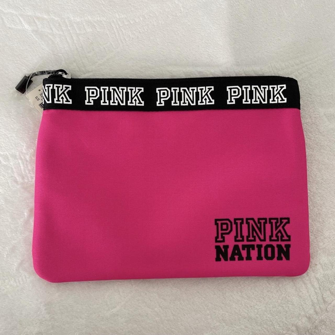 Victoria’s Secret PINK Nation pouch, NWT. Plastic... - Depop
