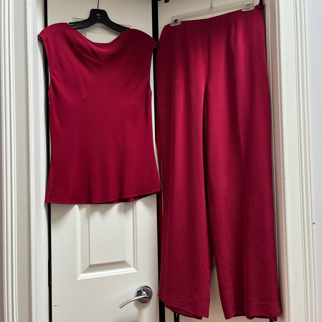 Talbots Women's Red Suit | Depop