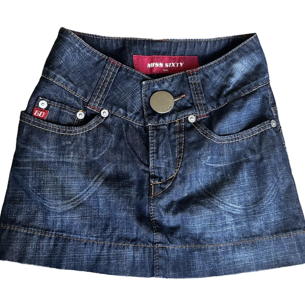 rare miss sixty micro miniskirt size xs i love the... - Depop
