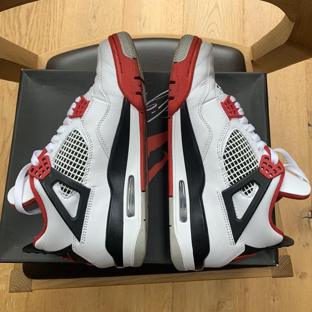 Air Jordan 4 Retro A few mud marks on lace and... - Depop