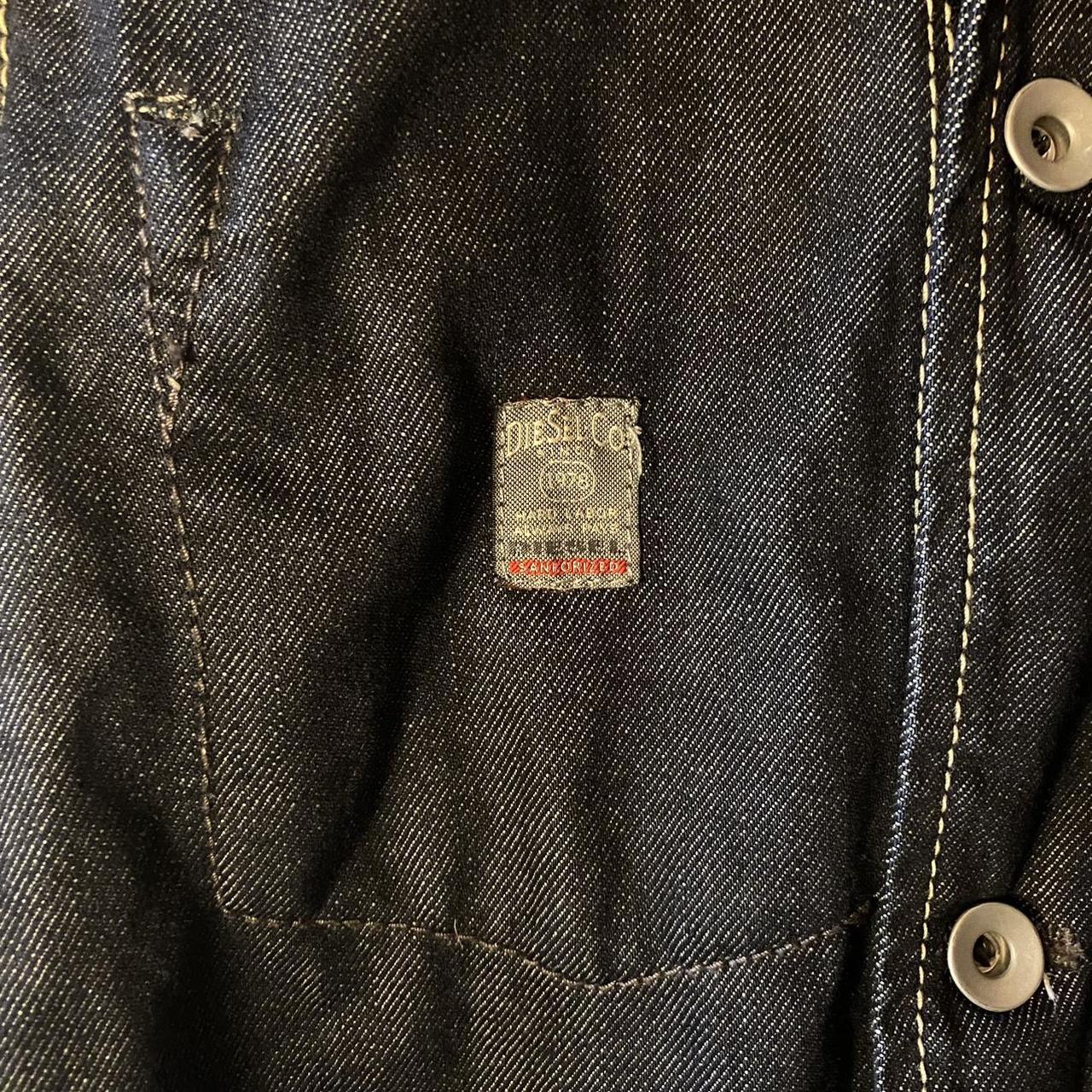 Double breasted Diesel denim jacket - Depop