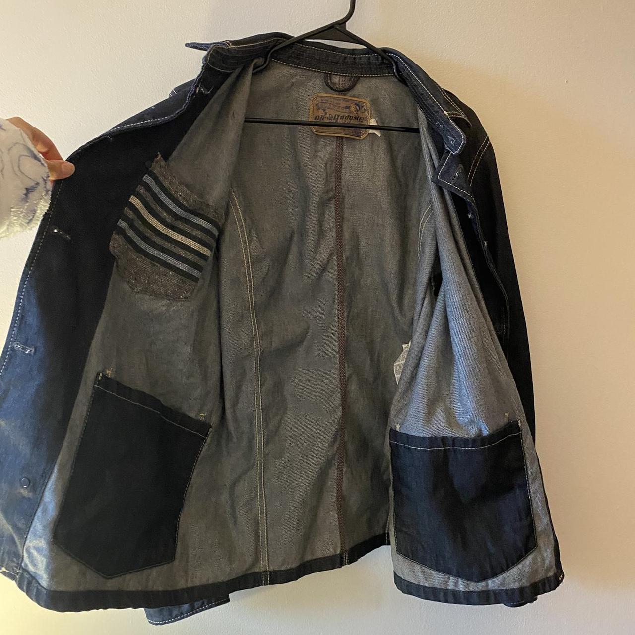 Double breasted Diesel denim jacket - Depop