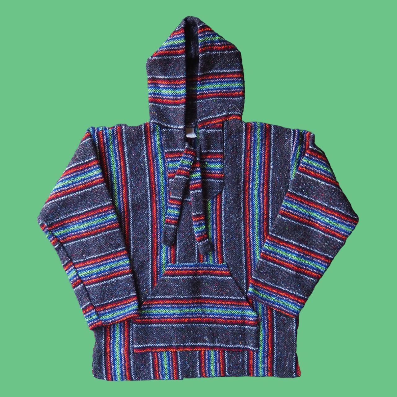 Colorful and comfy drug rug/baja hoodie from... - Depop