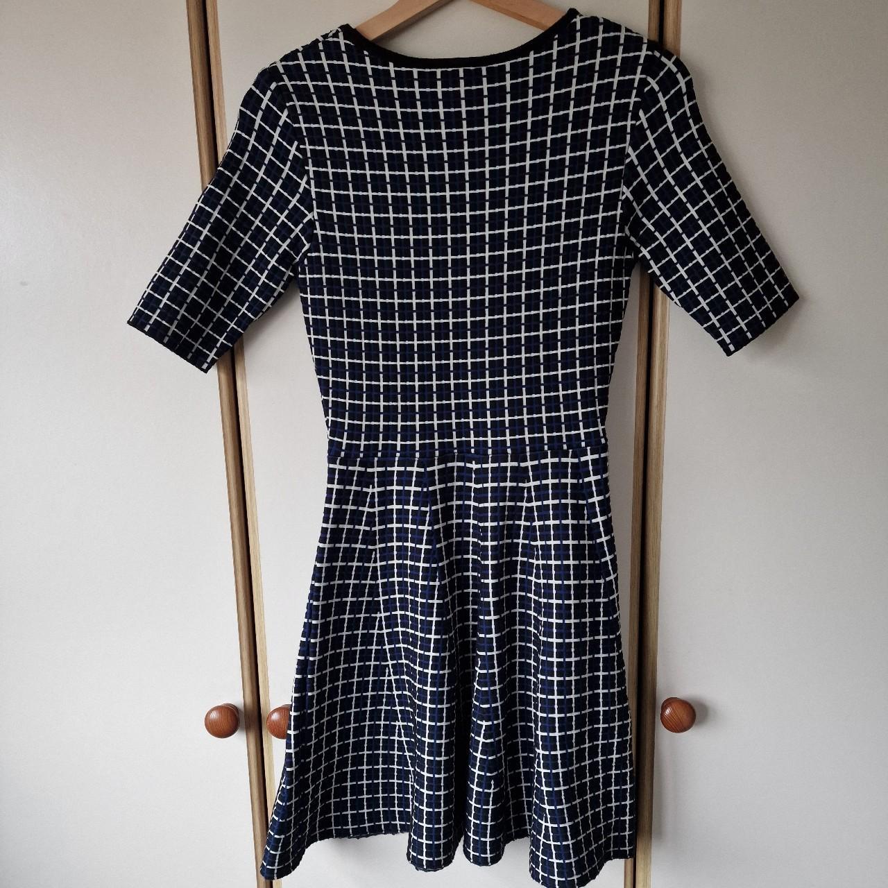 Blue Check Dress Cute A-line fit dress. Topshop... - Depop