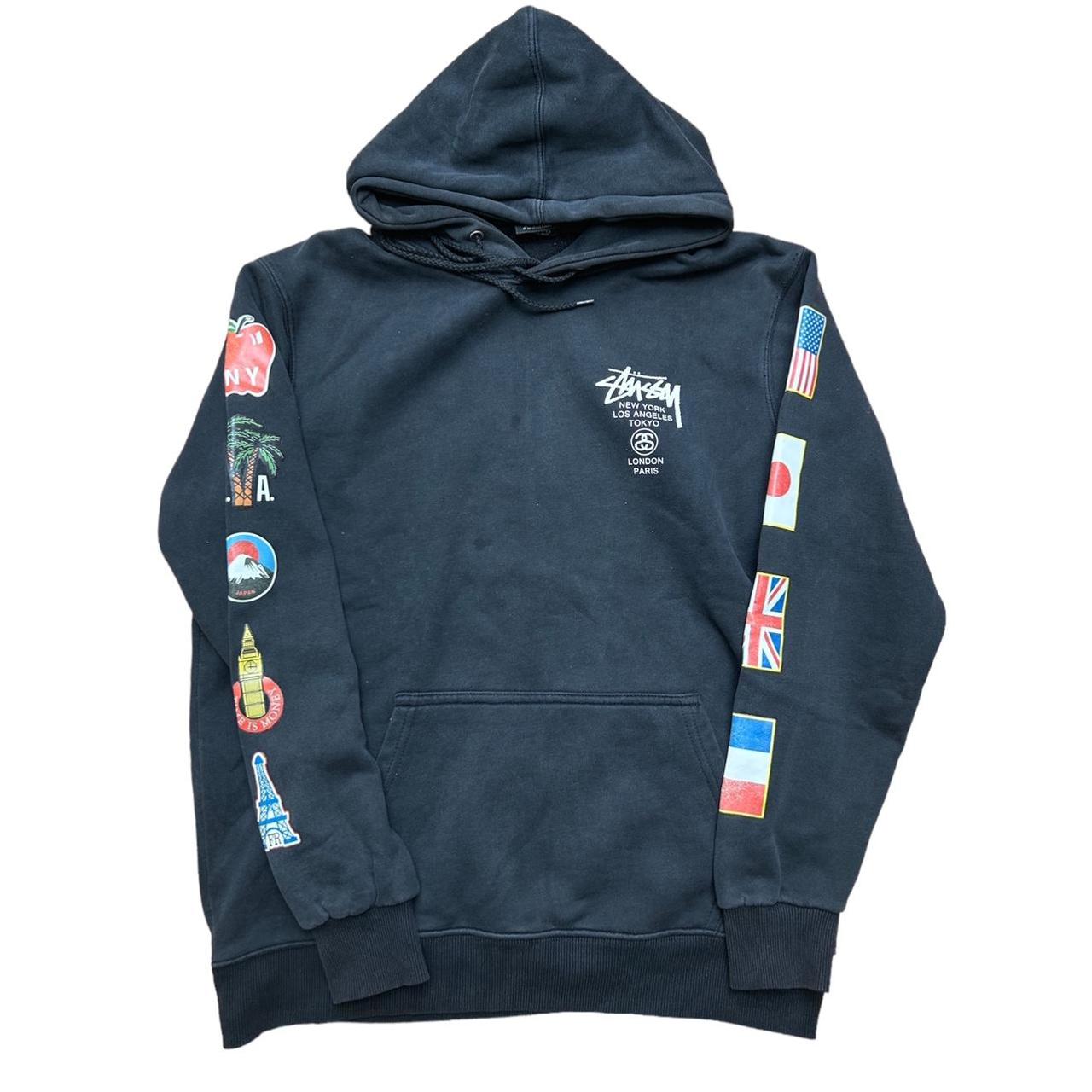 Stussy world tour hoodie Good condition, small... - Depop