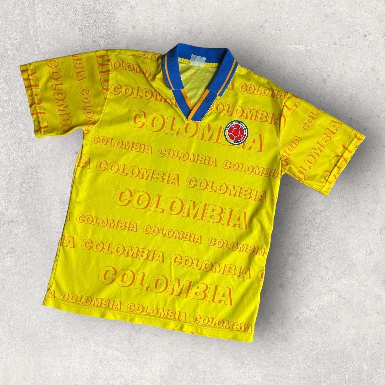 Columbia Football Jersey ⚽️ Size: 52cm P2P 68cm... - Depop