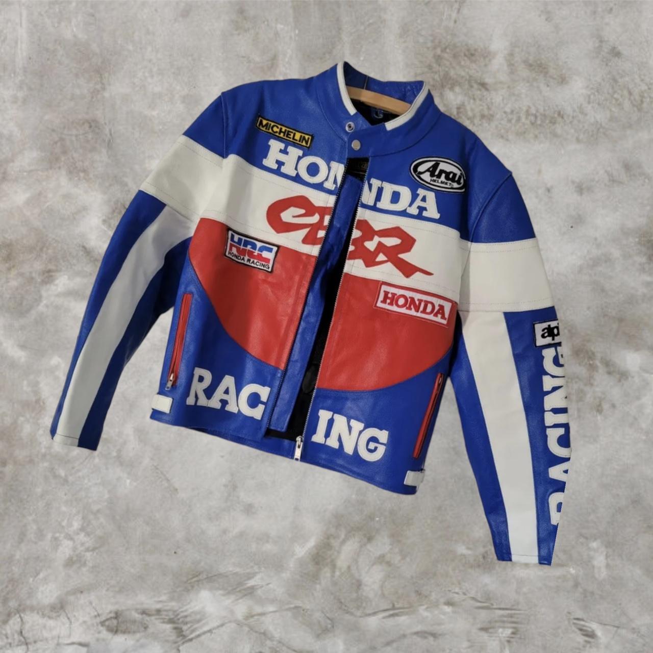 Rare vintage Honda CBR leather motorbike jacket... - Depop