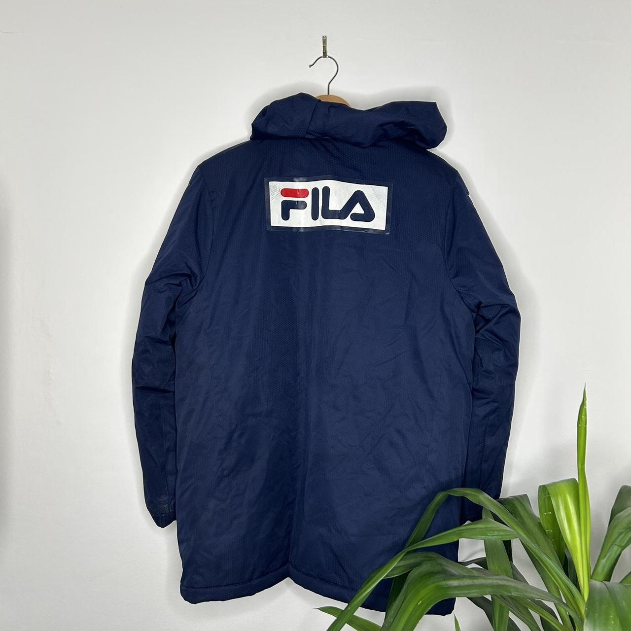 Vintage 00’s Fila (Oldham Athletic FC) Puffer Jacket... | Depop