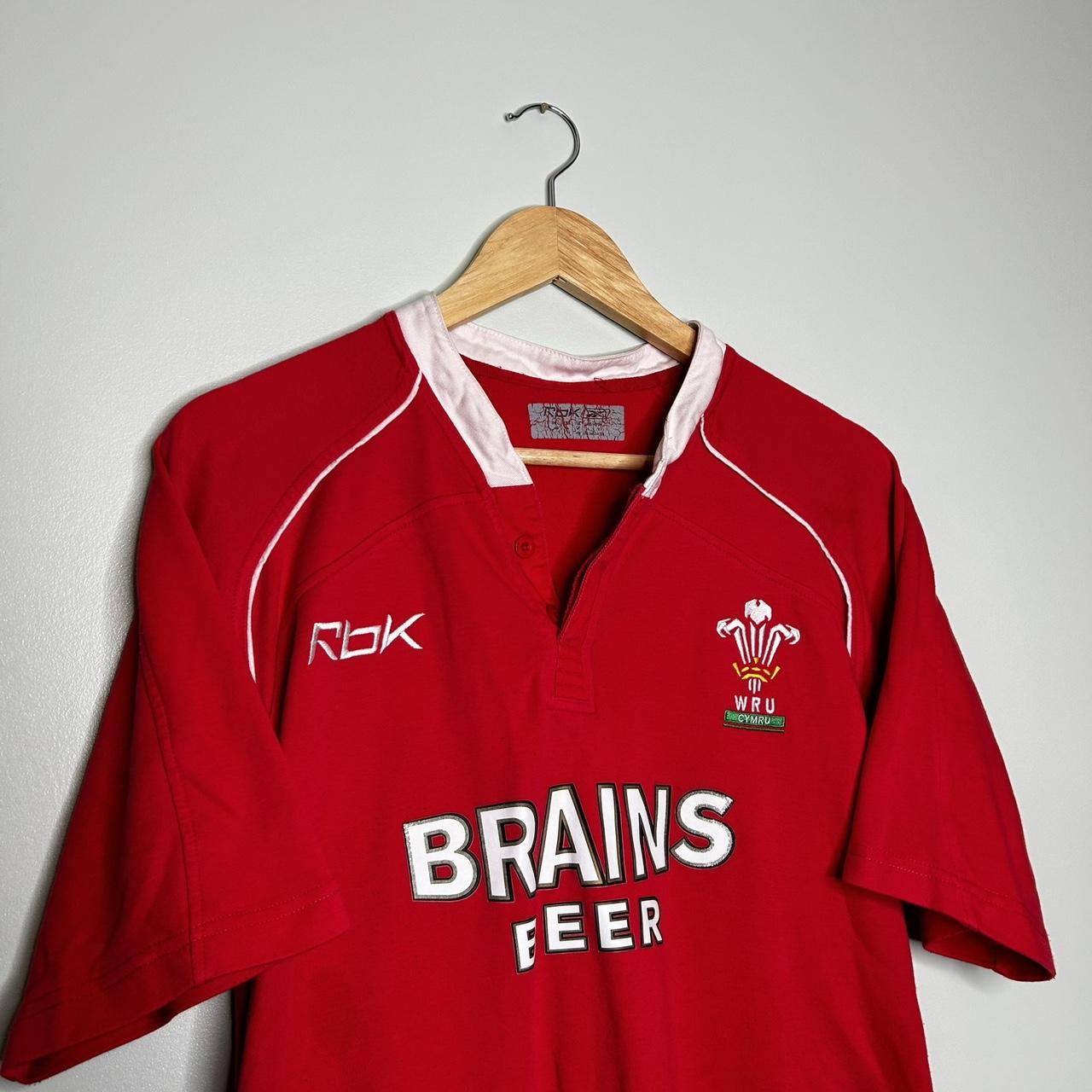 Wales Reebok Rugby Home Shirt Slightly Worn... | Depop