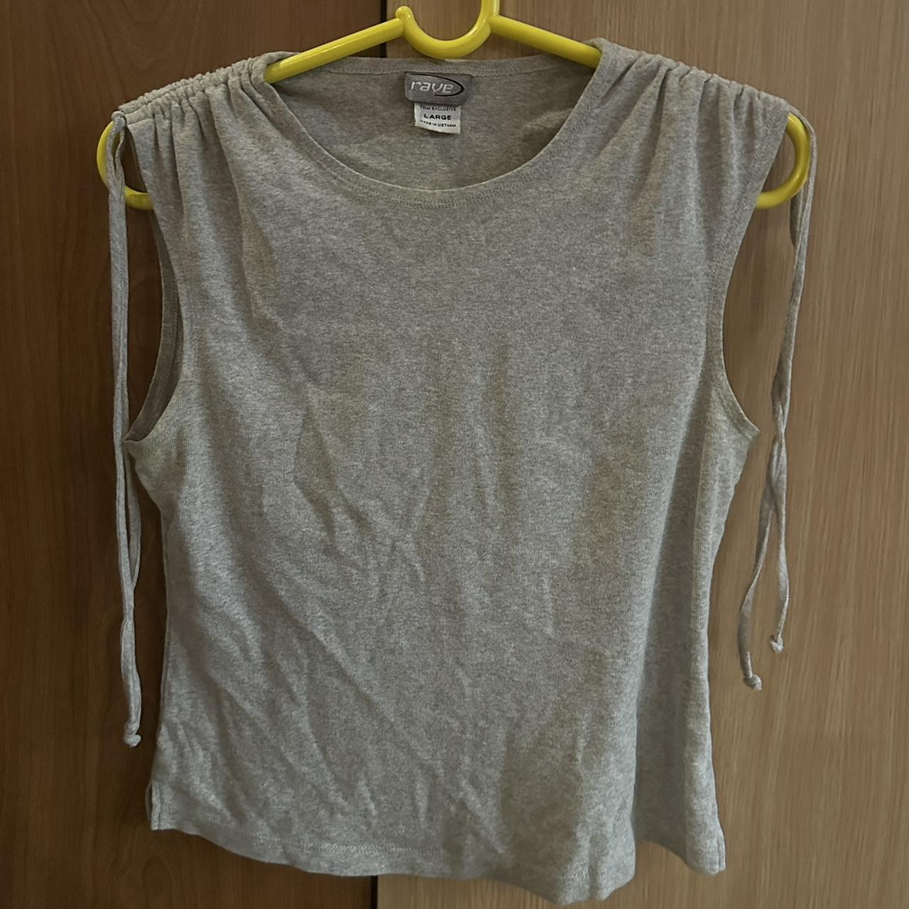 Gender Neutral Sleeveless Rave Shirt Size L.... - Depop