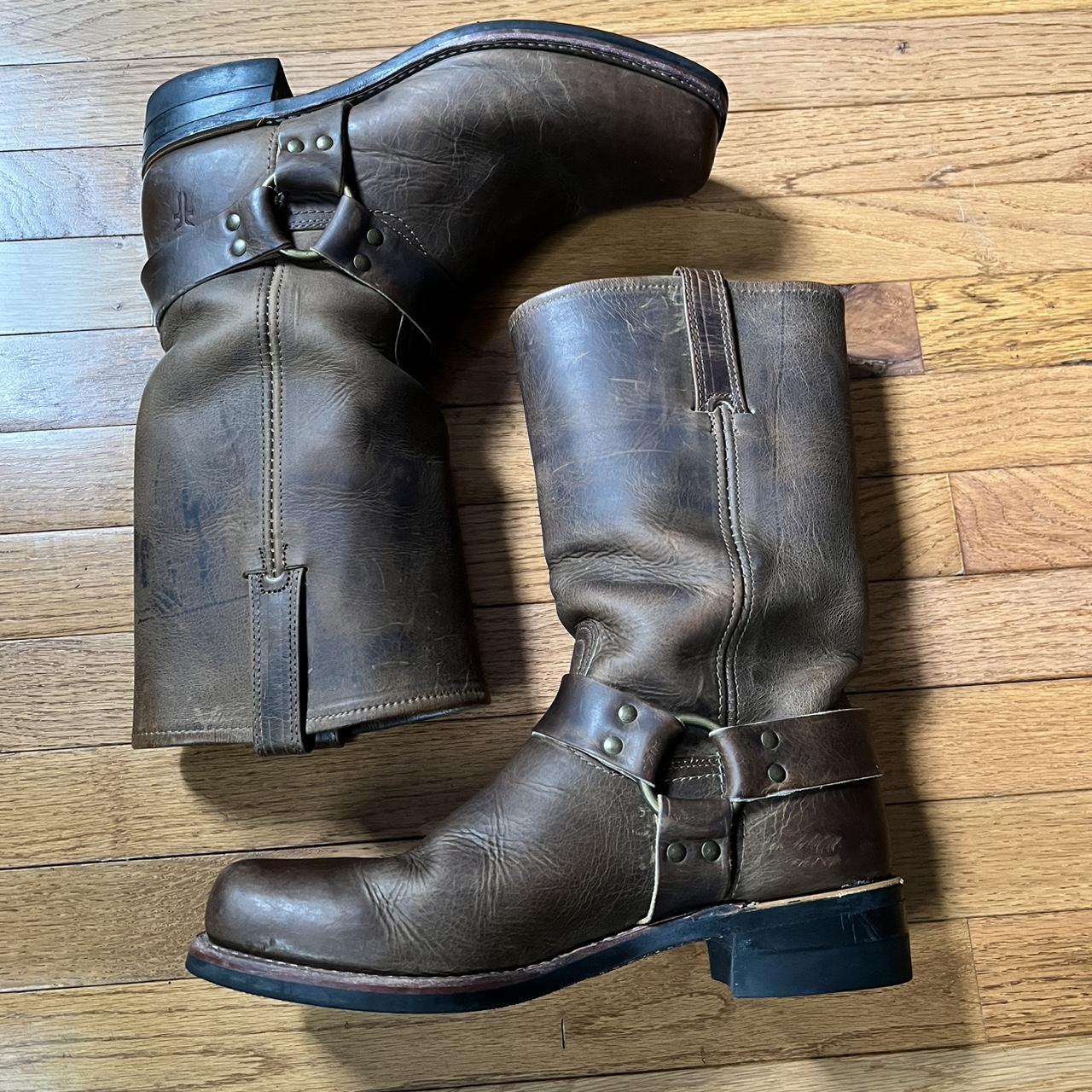 Frye Harness 12R Boots Gaucho Made in USA Mens... | Depop