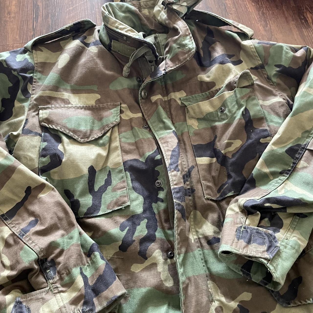 Vintage 90s #military #camouflage #army #parka... - Depop