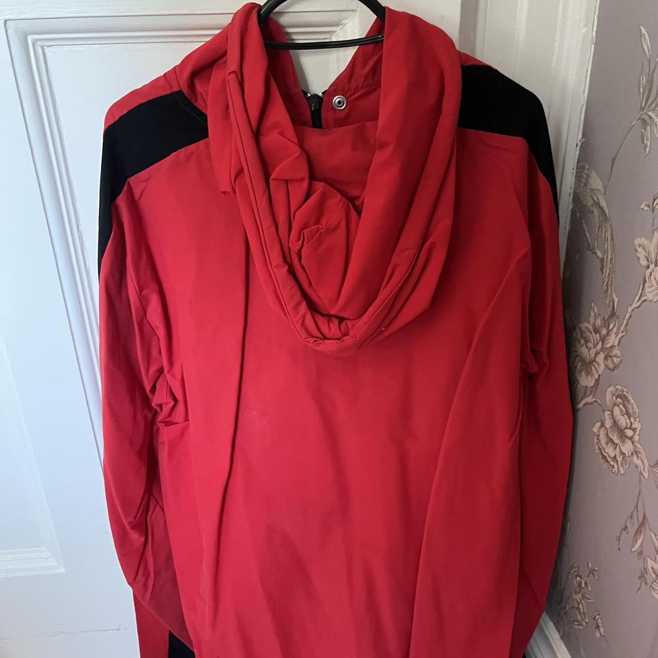 Red Trapstar quarter 1/4 zip windbreaker #windbreaker - Depop