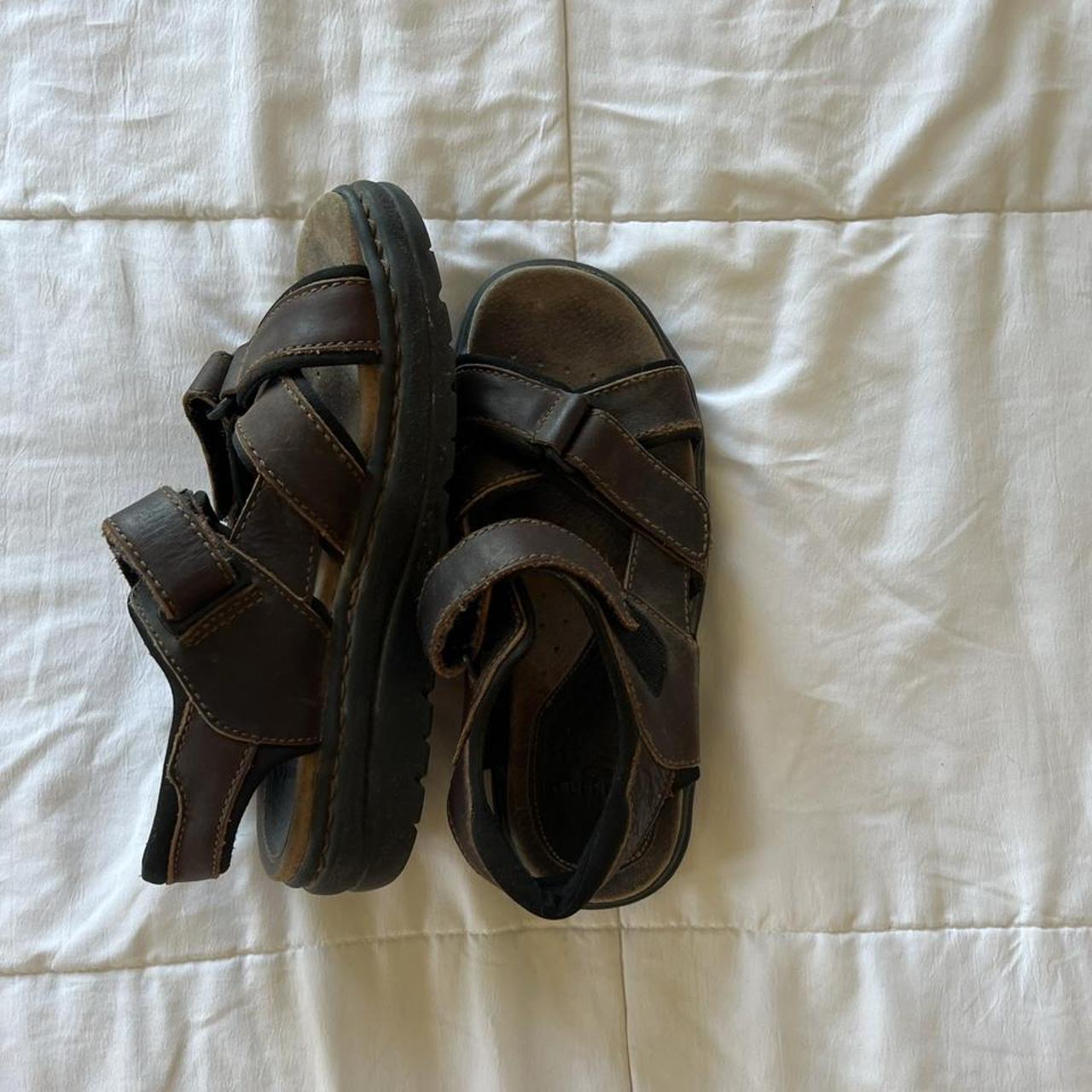Dockers Velcro sandal Size : 8 mens, 9.5 womens If... - Depop