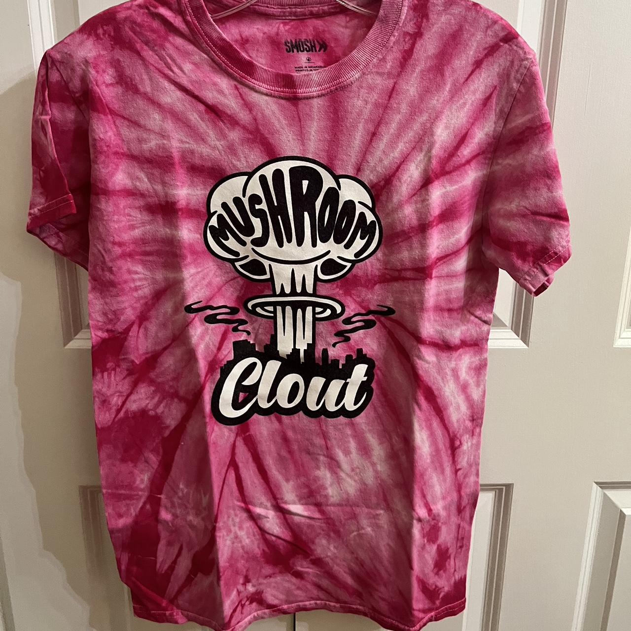 Mushroom Clout Smosh Tee Pink tie dye Size S - Depop
