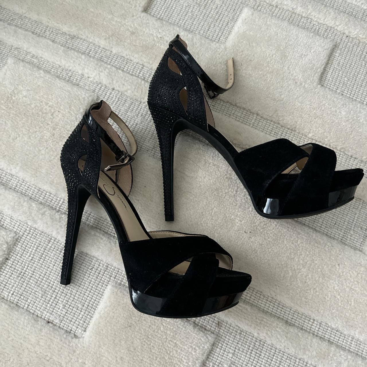 black platform heels by jessica Simpson - size US 8... - Depop