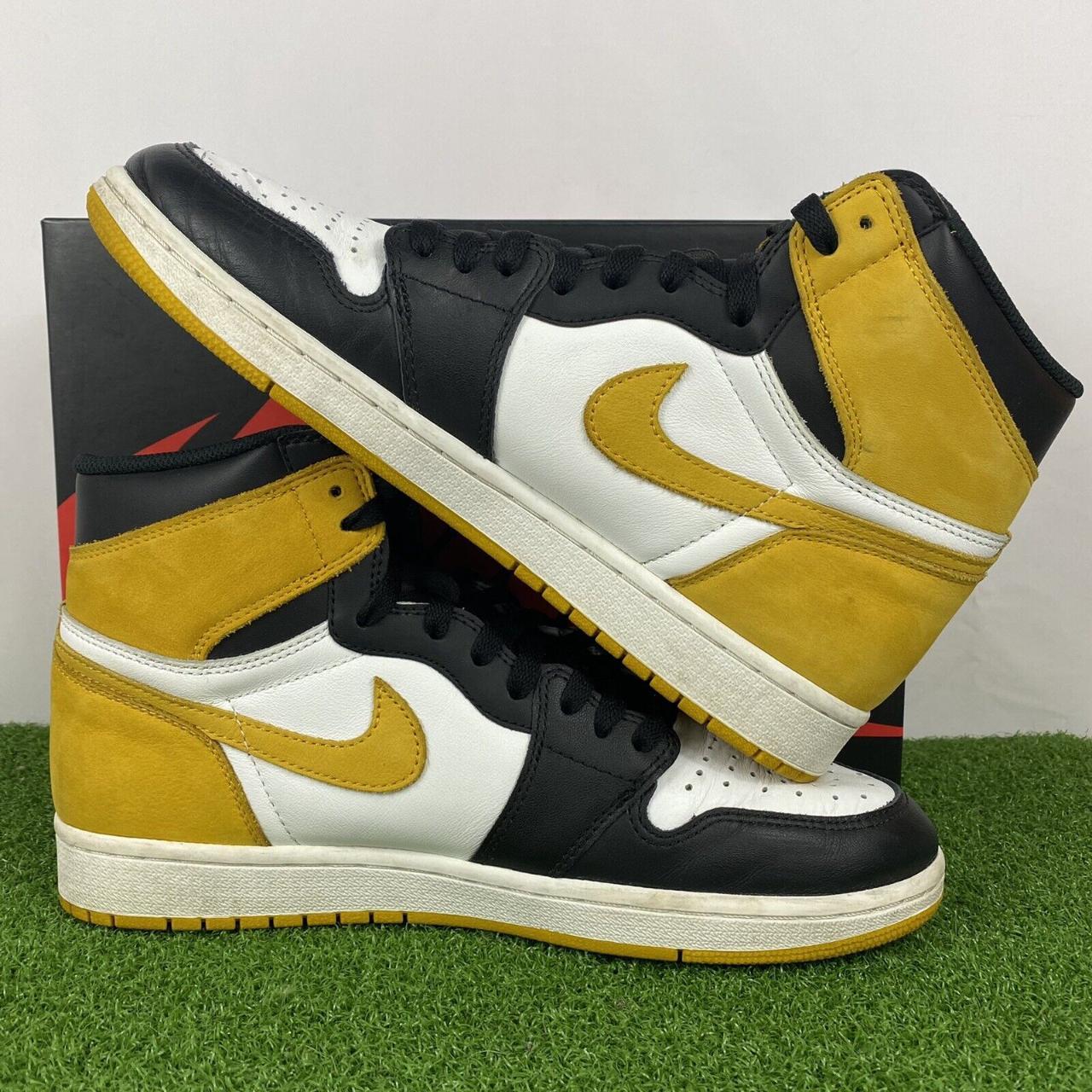 Nike Air Jordan 1 Retro High Yellow Ochre Athletic... - Depop