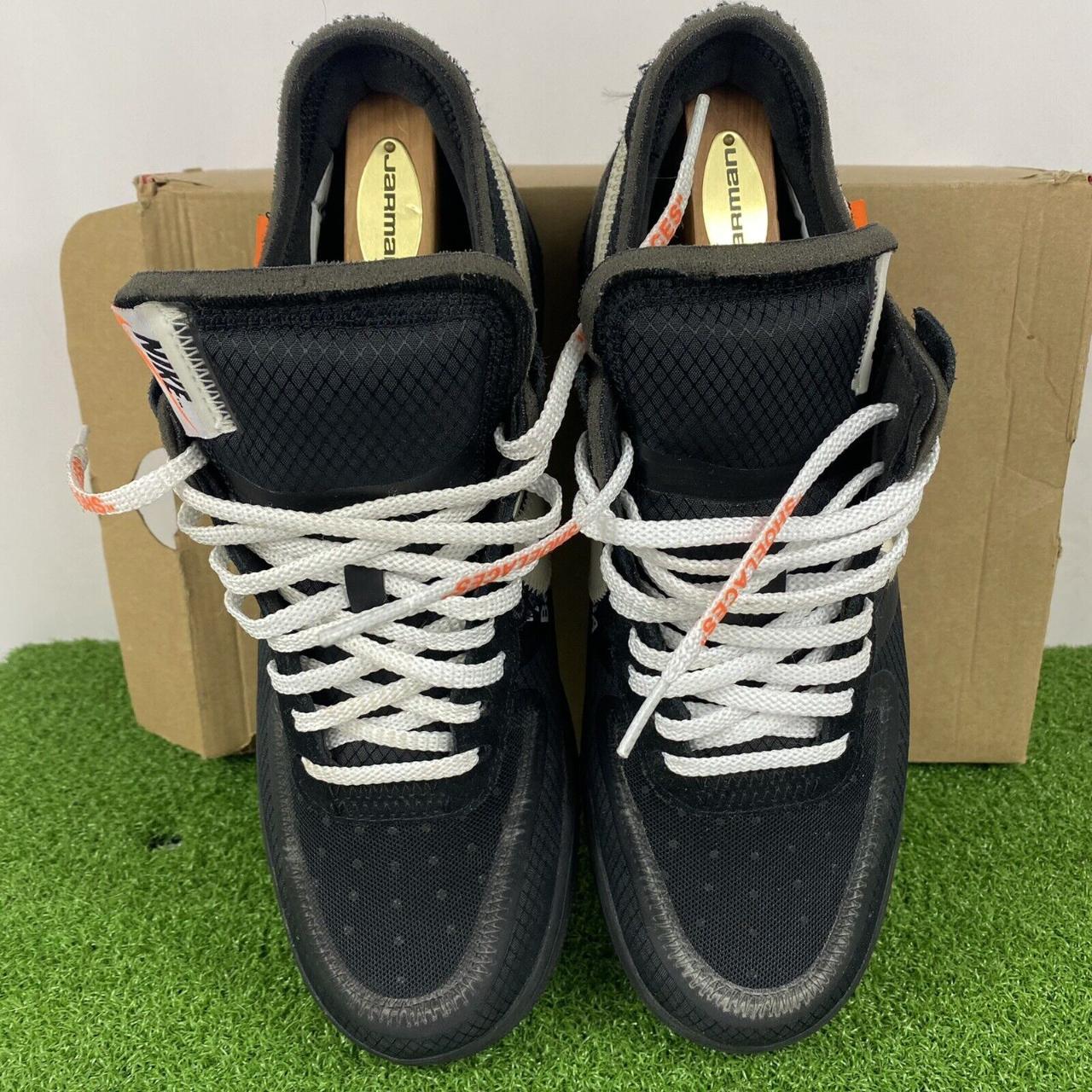 Nike Off White Air Force 1 Low Black White Athletic... - Depop