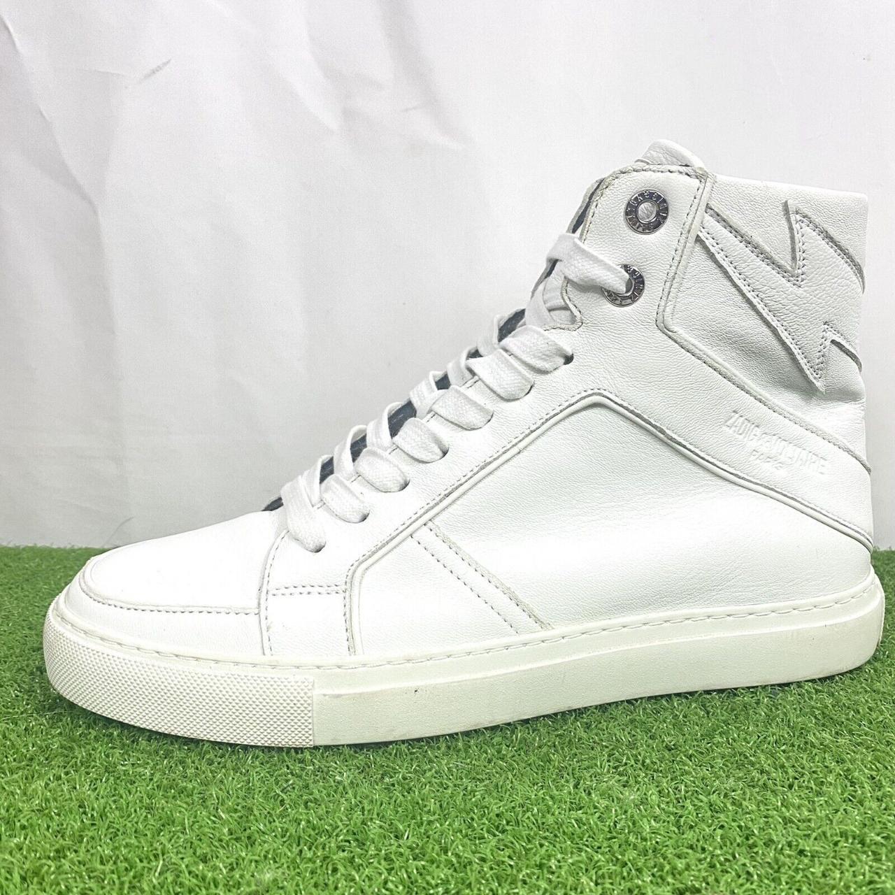 Zadig & Voltaire Paris 100% Leather White Flash... - Depop