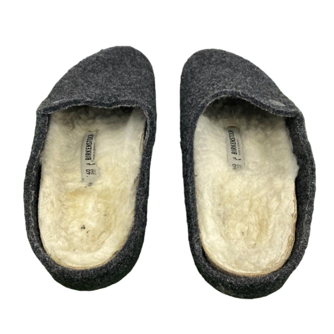 Birkenstock Zermatt Rivet Anthracite Regular Slip On... - Depop