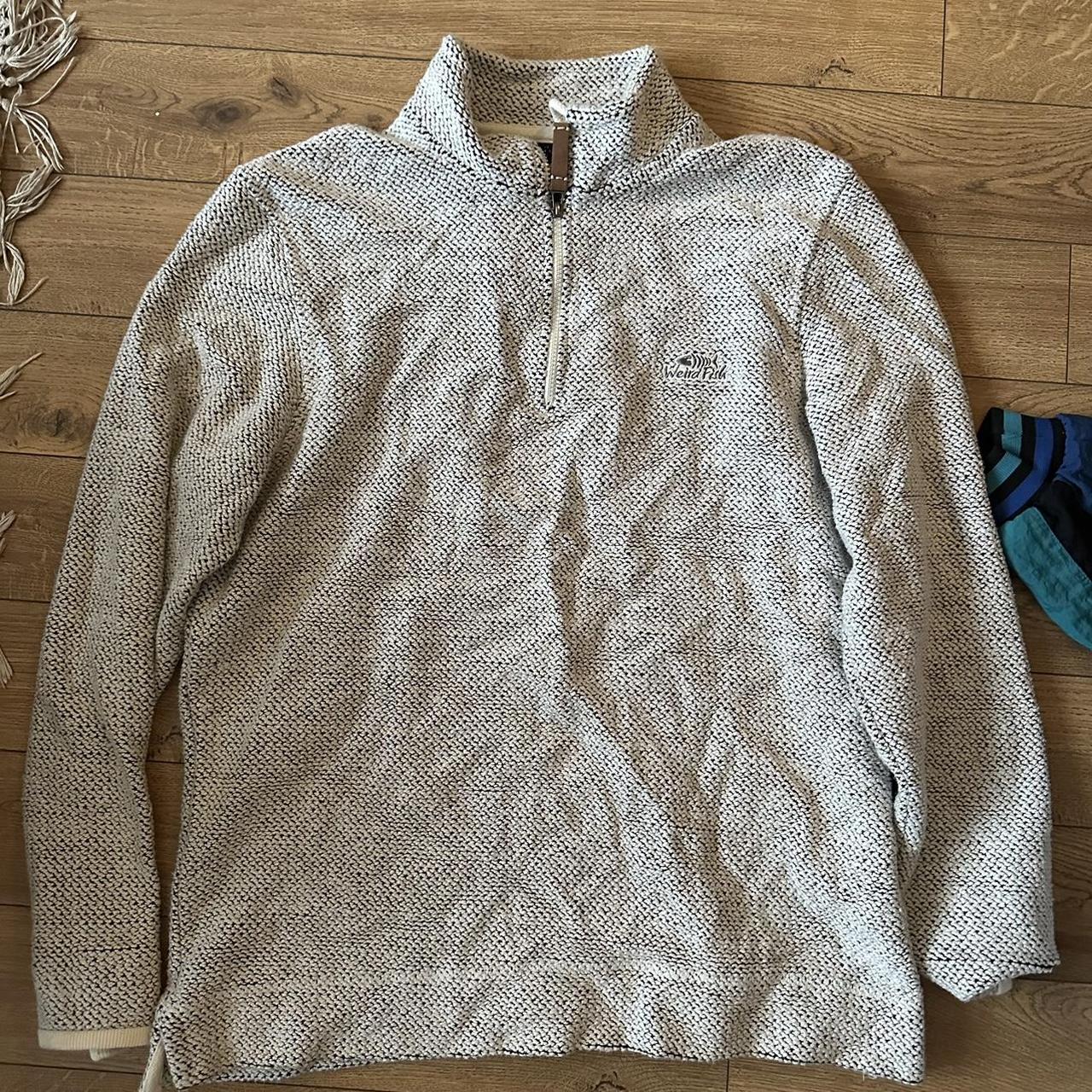 Weird Fish 1/4 zip fleece Size L/XL, condition... - Depop