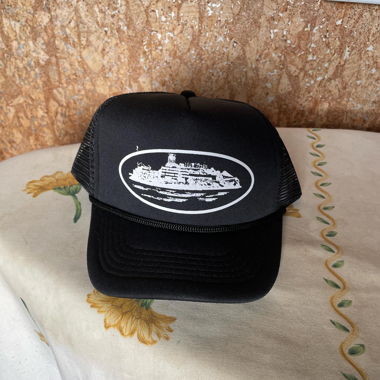 Corteiz Alcatraz black trucker Cap. - Depop
