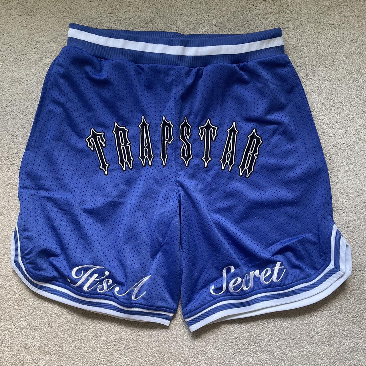 Trapstar Blue Basketball Shorts Medium Size medium,... - Depop
