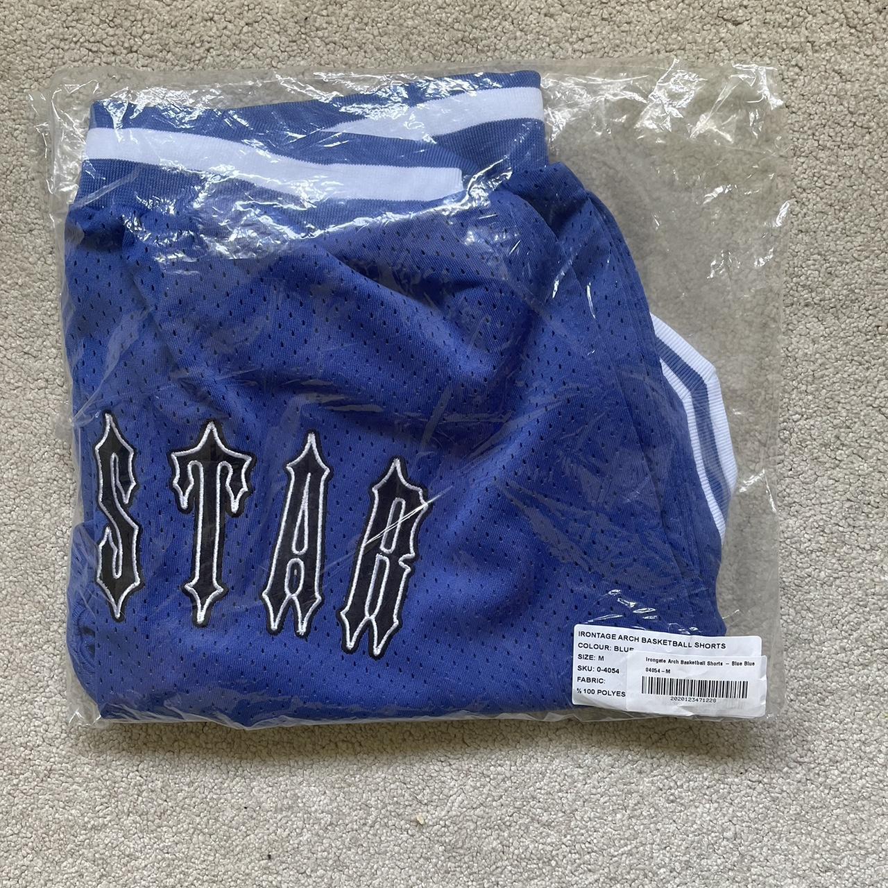 Trapstar Blue Basketball Shorts Medium Size medium,... - Depop