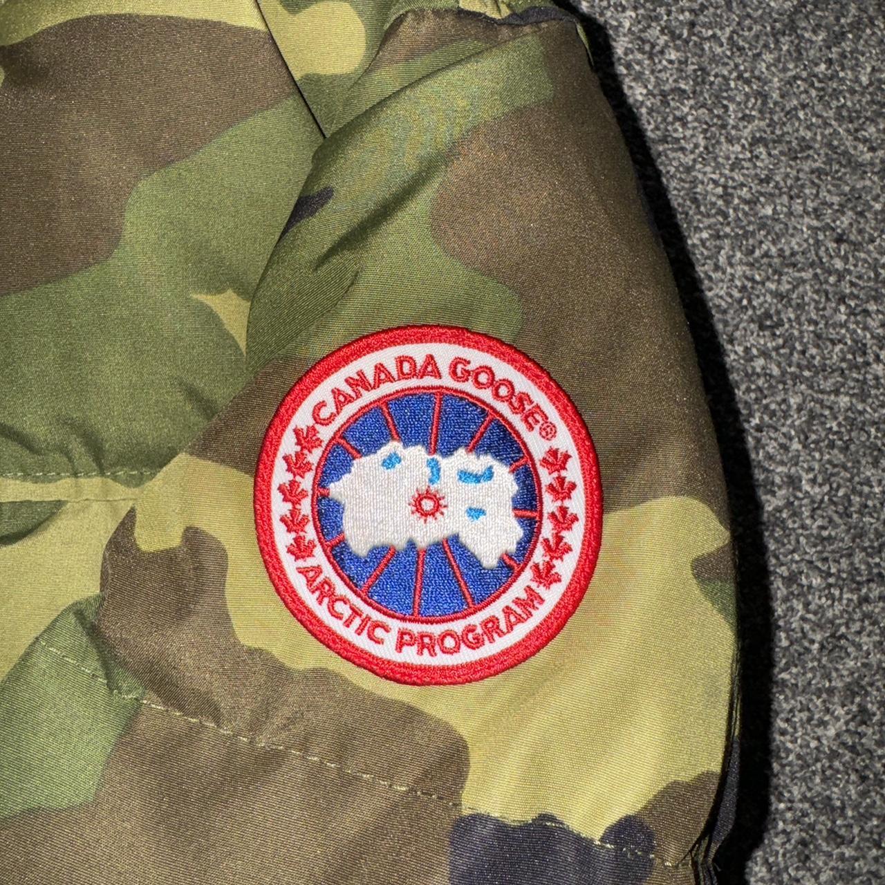 Canada Goose Parka Green Camo Inside Pocket Size... - Depop