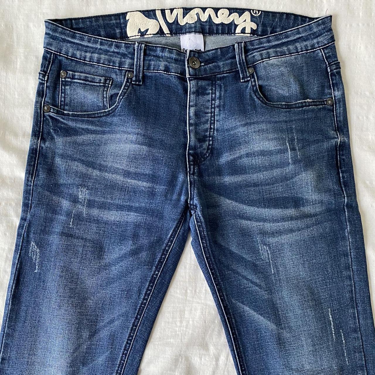 Blue Money Jeans Came slightly distressed as... - Depop