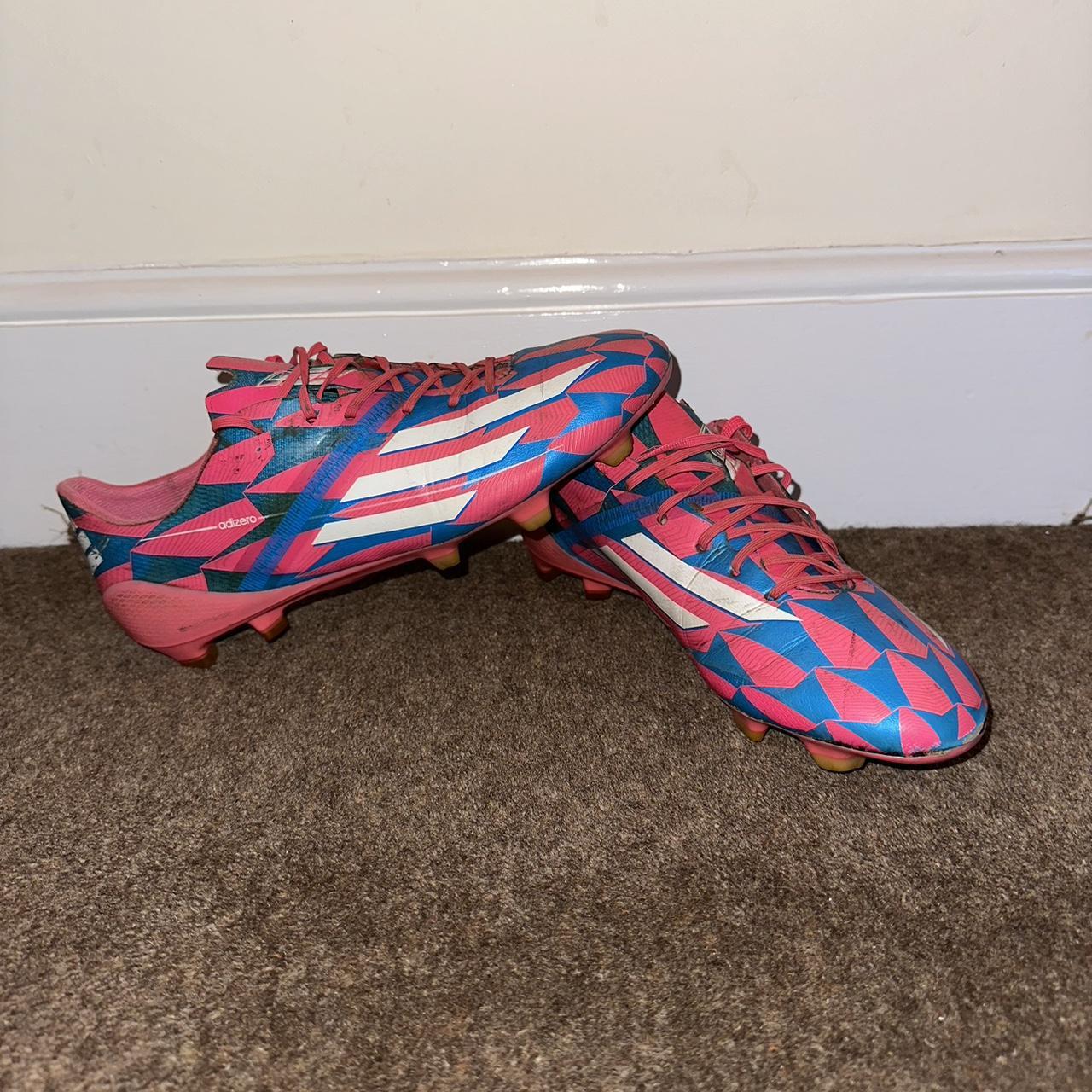 Adidas F50 Adizero FG Neon Pink / Running White /... - Depop