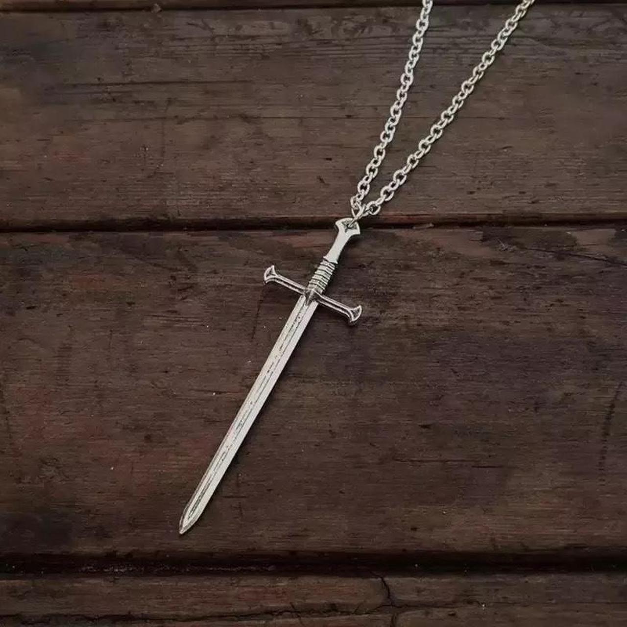 New sword necklace, dagger necklace, sword pendant,... - Depop