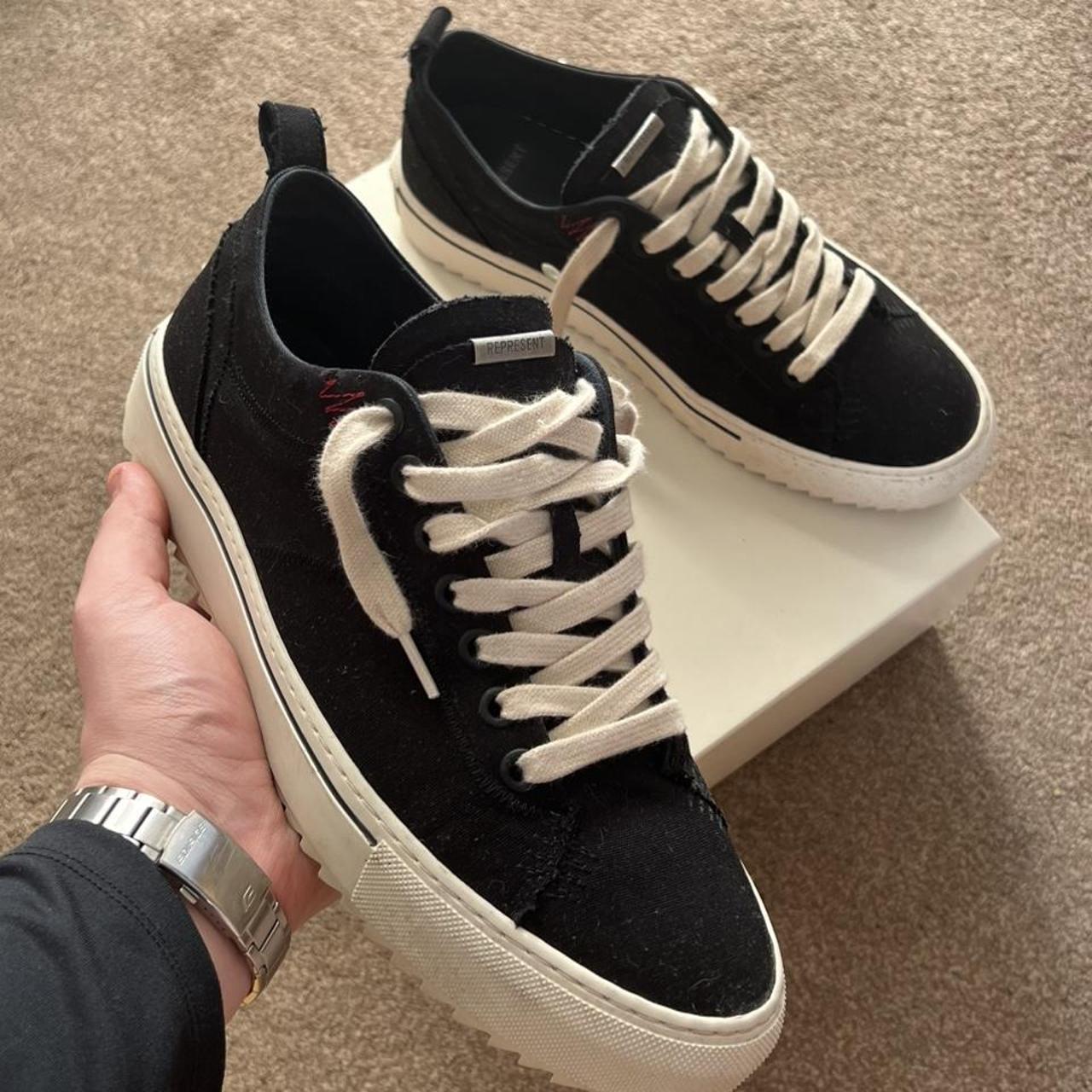 Represent Alpha low canvas. Men’s size UK 13. Worn a... - Depop