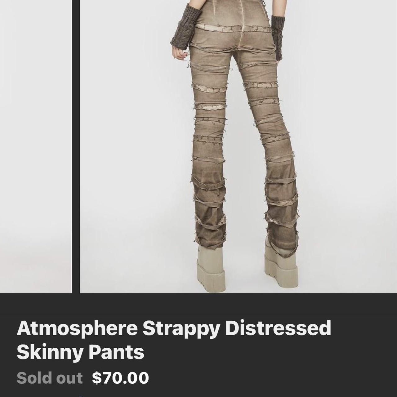dollskill distressed pants super flattering - Depop