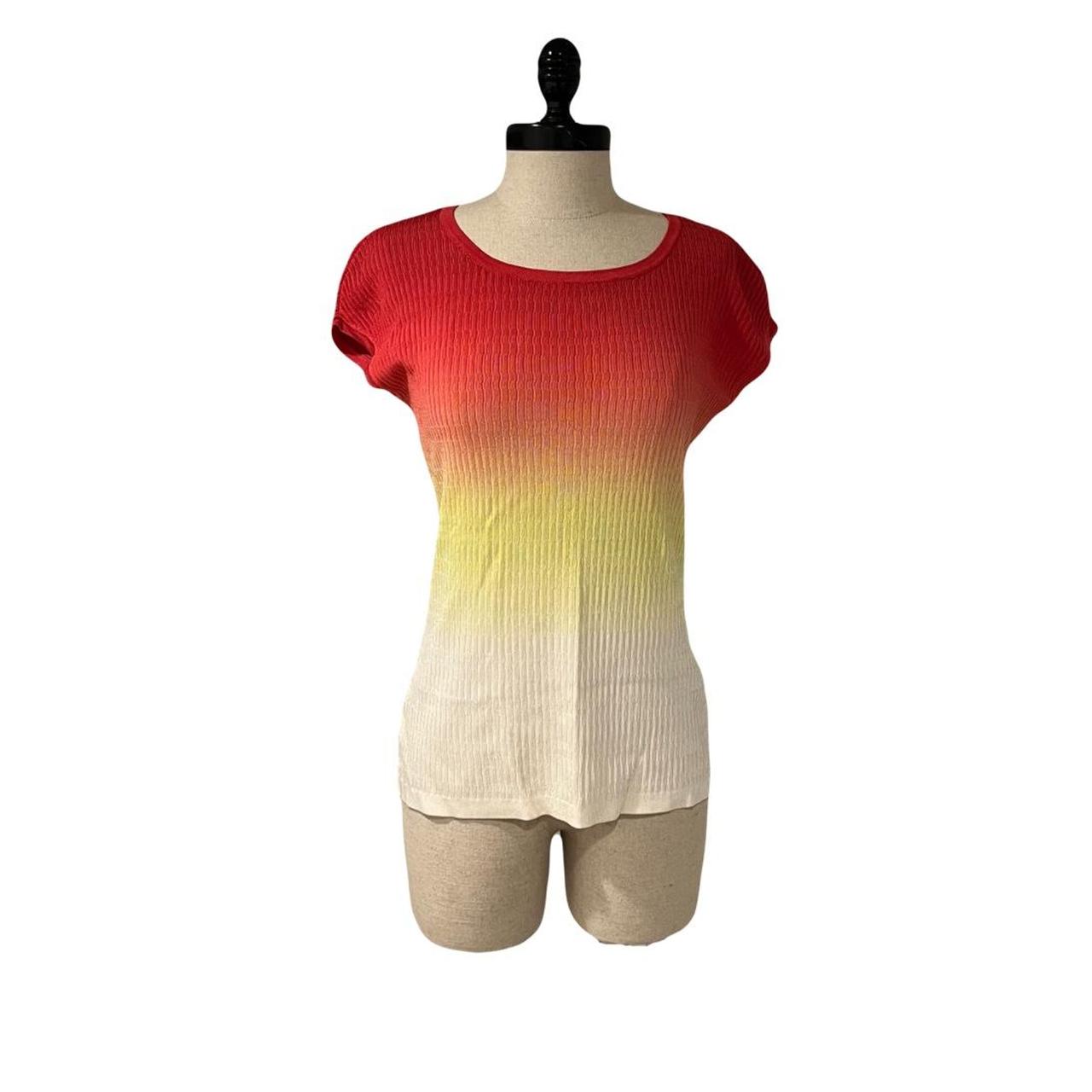 Color Gradient Top Super Cute Great Stretch Never Worn - Depop