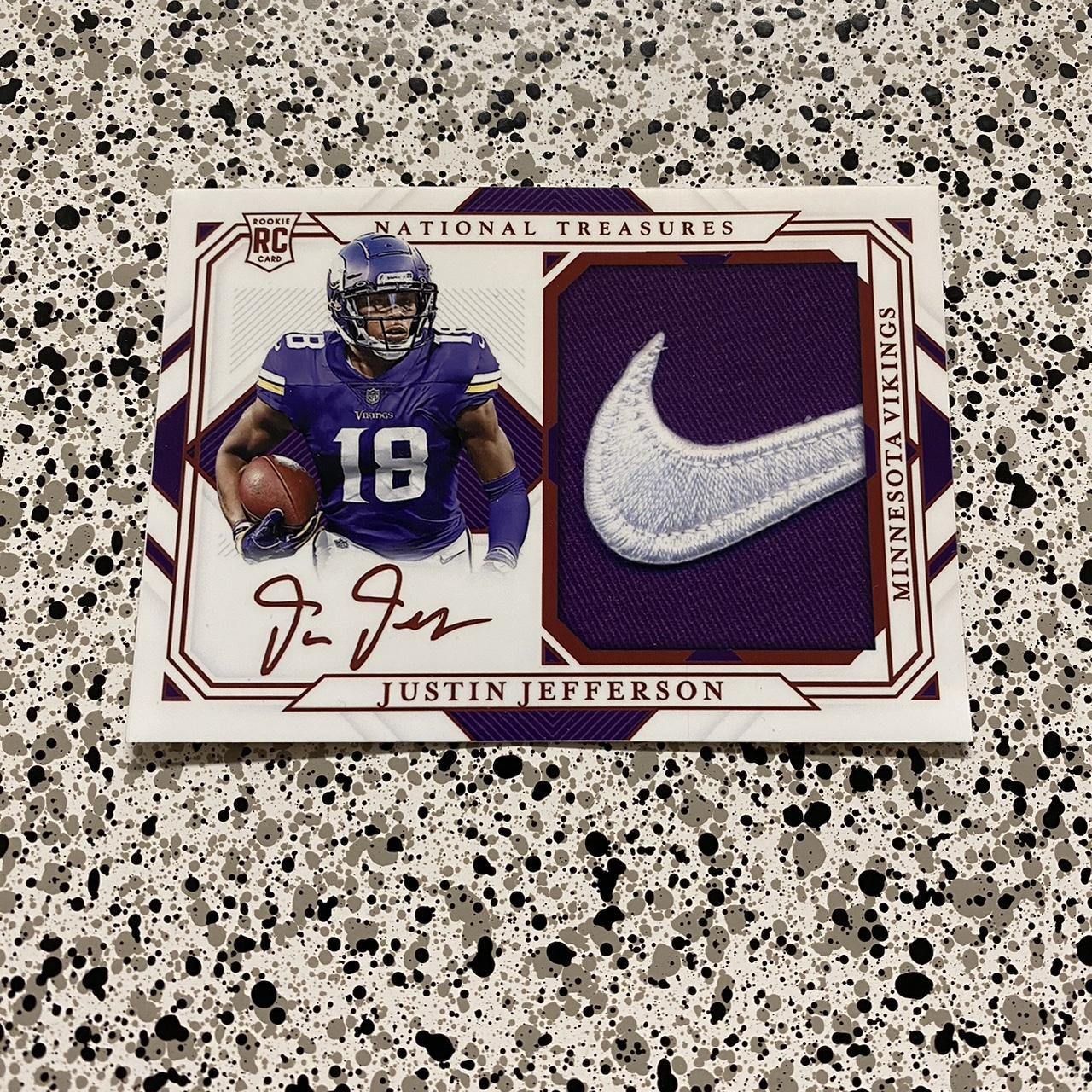 STICKER Justin Jefferson Rookie Nike Logo Auto... - Depop