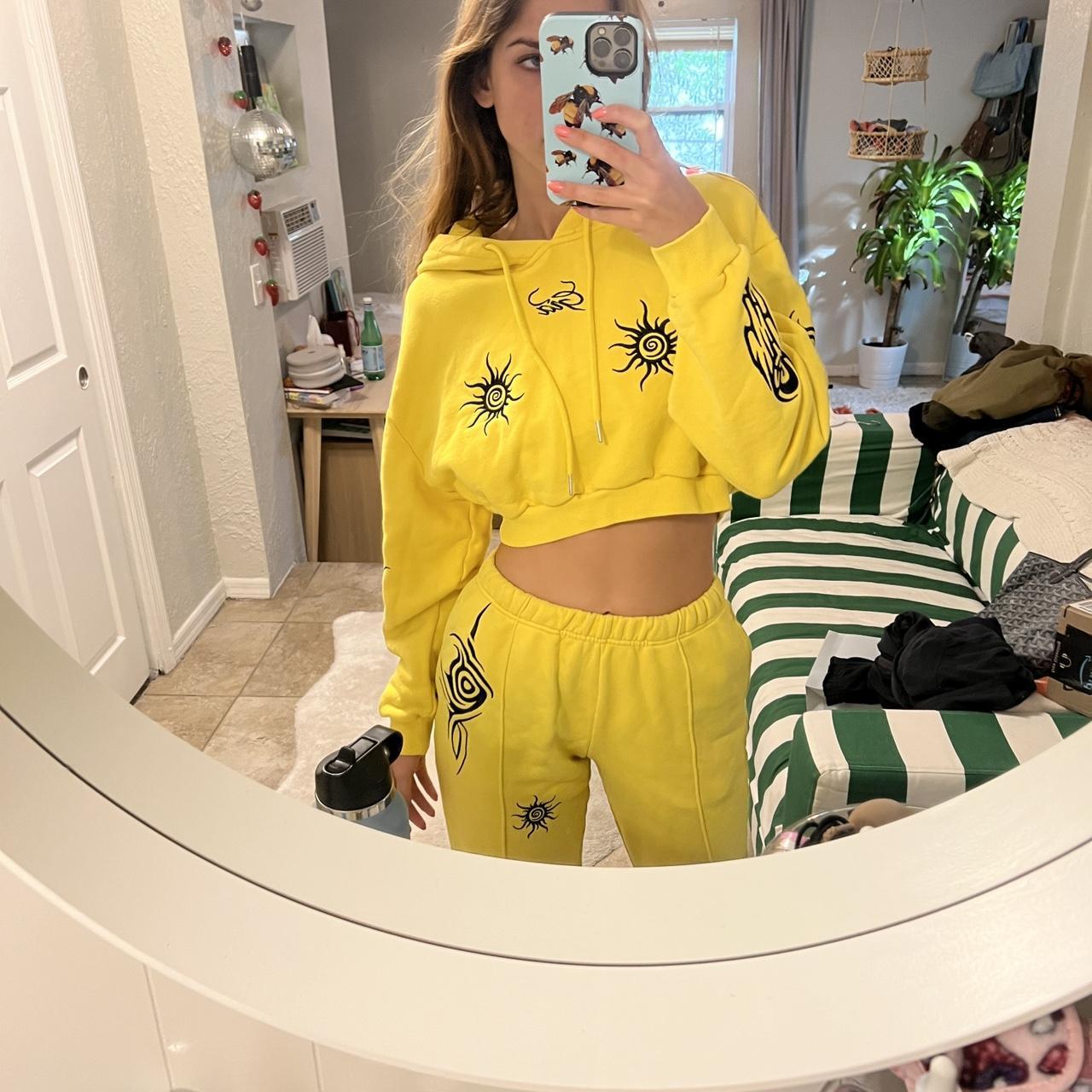 I.AM.GIA Women's Yellow and Black Joggers-tracksuits | Depop