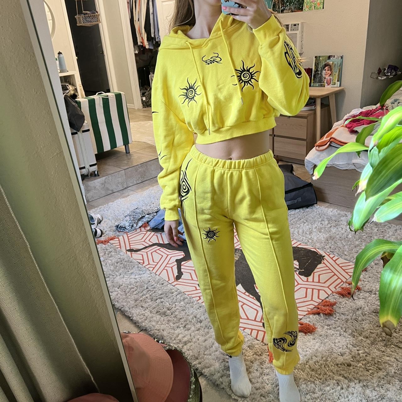 I.AM.GIA Women's Yellow and Black Joggers-tracksuits | Depop